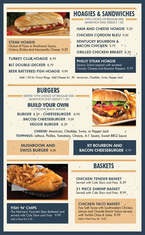 Our Menu | RIVERSIDE MARINA